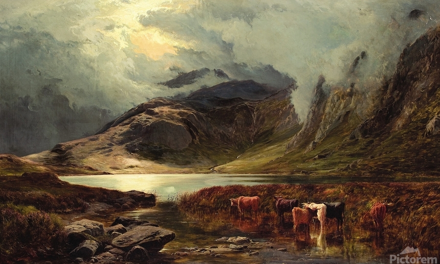 Stickledale Tarn Westmorland [1878] by Sidney Richard Percy [1821–1886 ...